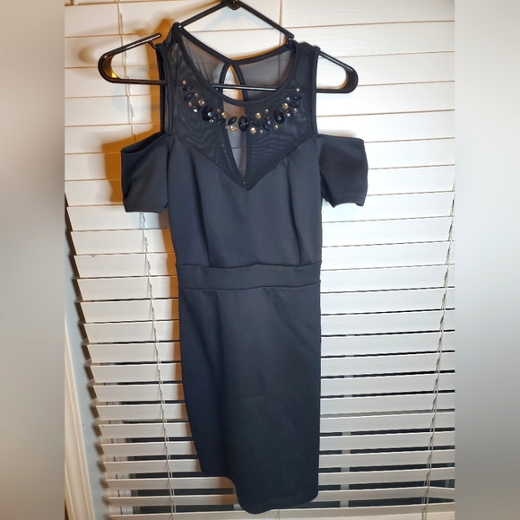 Just Me | Dresses | Vintage 9s Half Offshoulder Bodycon Dress | Poshmark